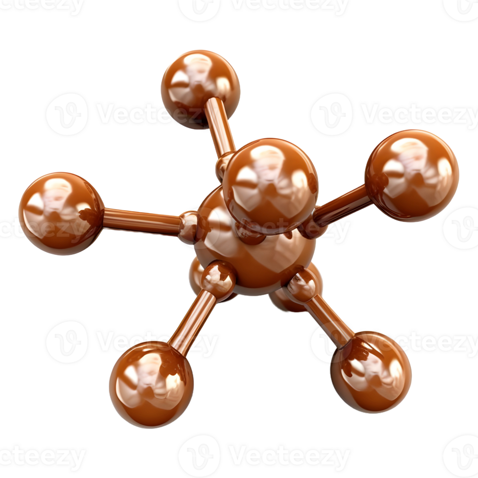 AI generated 3D Rendering of a Chemical Molecule Structure on ...