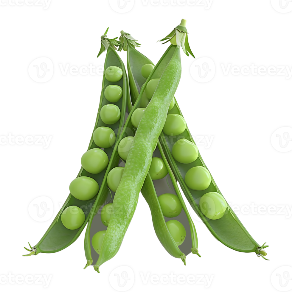 AI generated Green Peas on Transparent background - Ai Generated ...