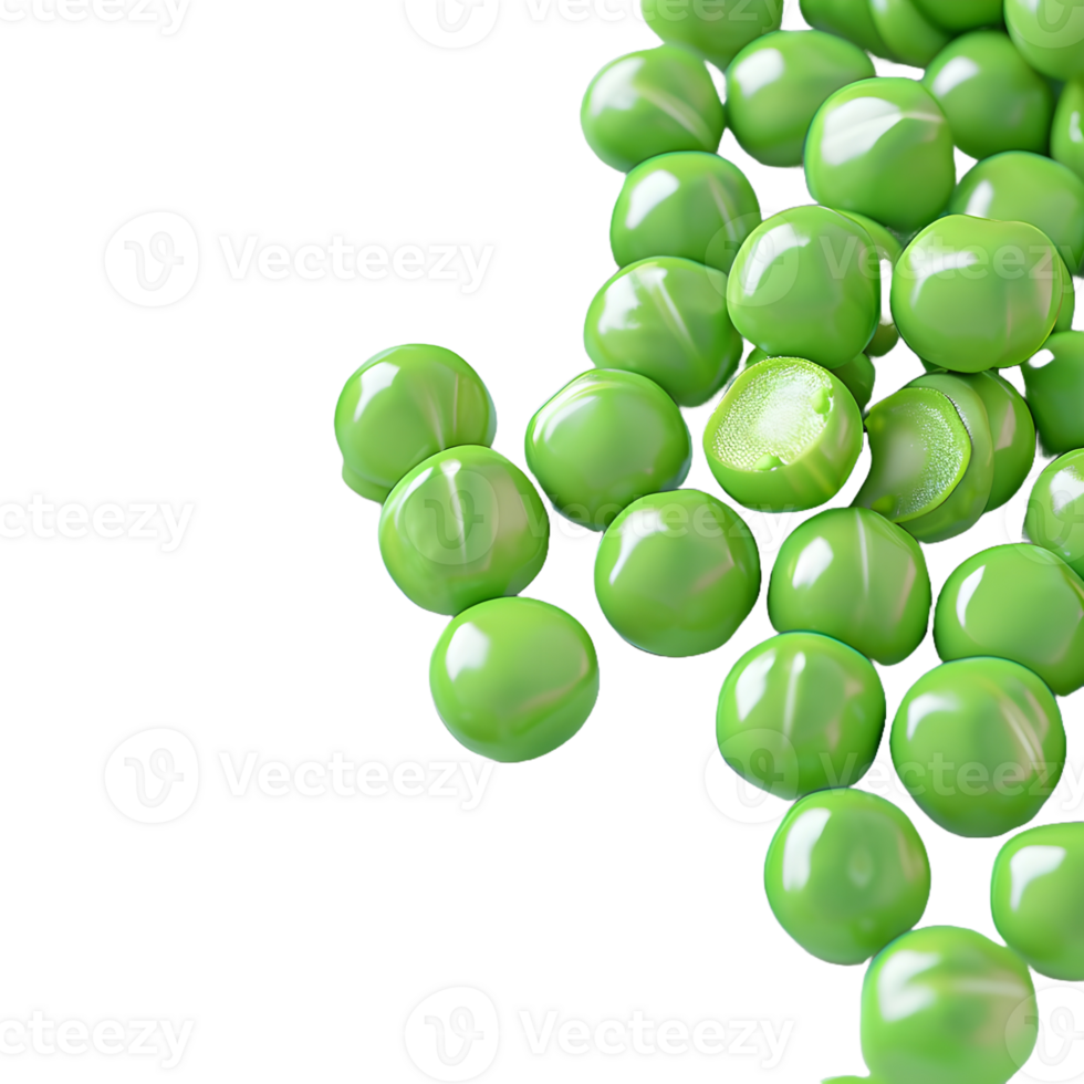 AI generated Green Peas on Transparent background - Ai Generated ...