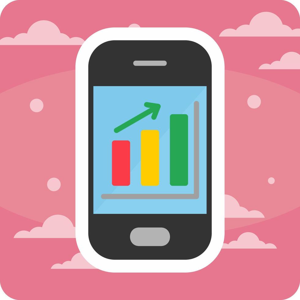 Mobile Analytics Vector Icon 39229310 Vector Art at Vecteezy
