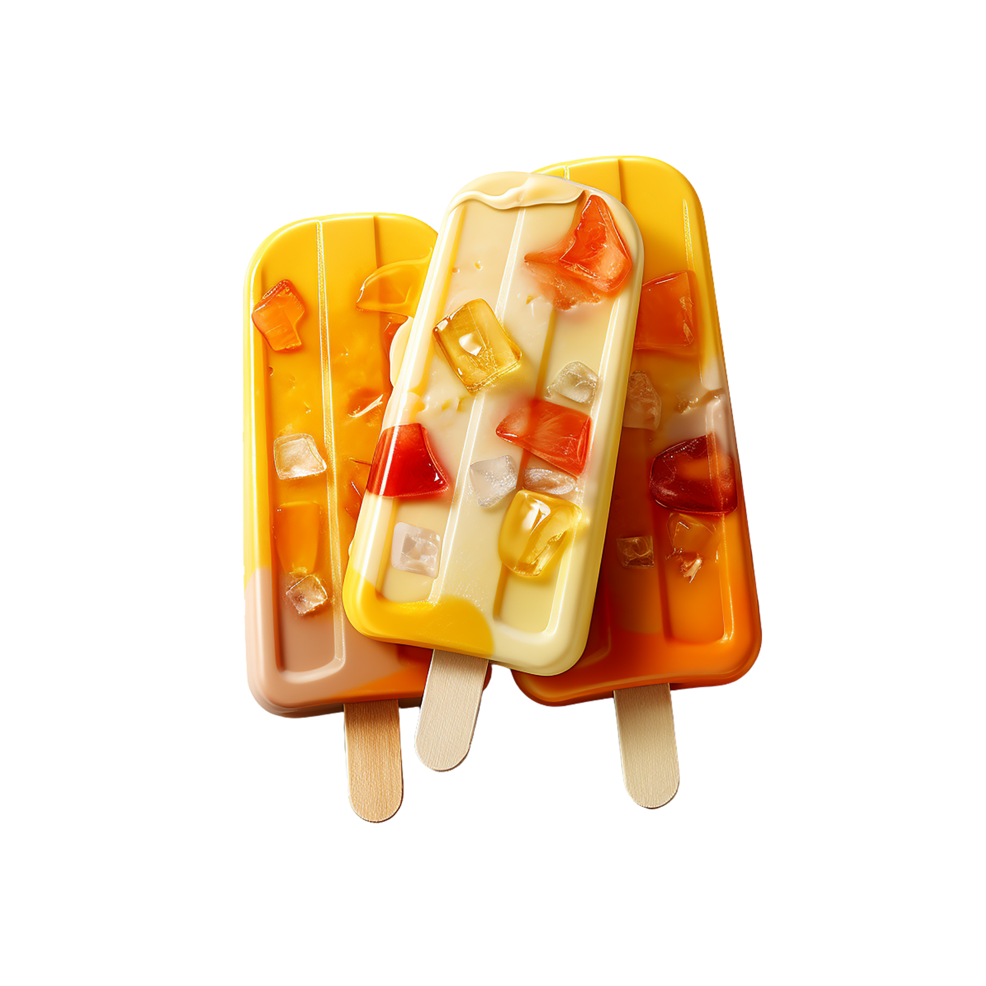 Ai Generated Ice Cream Ice Cream Png Yellow Orange Ice Cream 39229846 Png