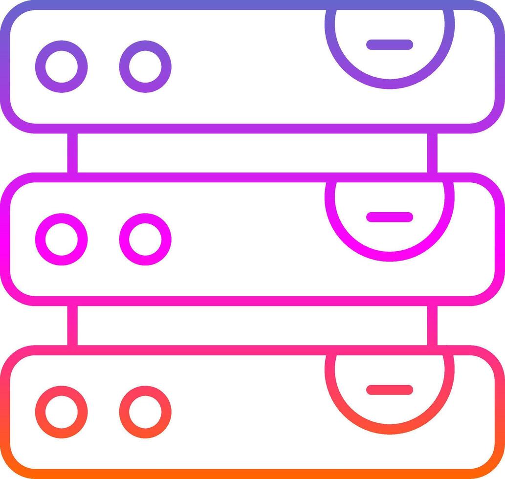 Database Line Gradient Icon 39230941 Vector Art at Vecteezy