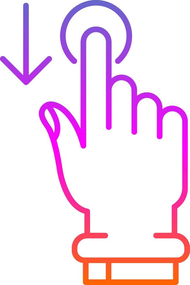 Tap and Move Down Line Gradient Icon 39231113 Vector Art at Vecteezy Tap and Move Down Line Gradient Icon 39231113 Vector Art at Vecteezy