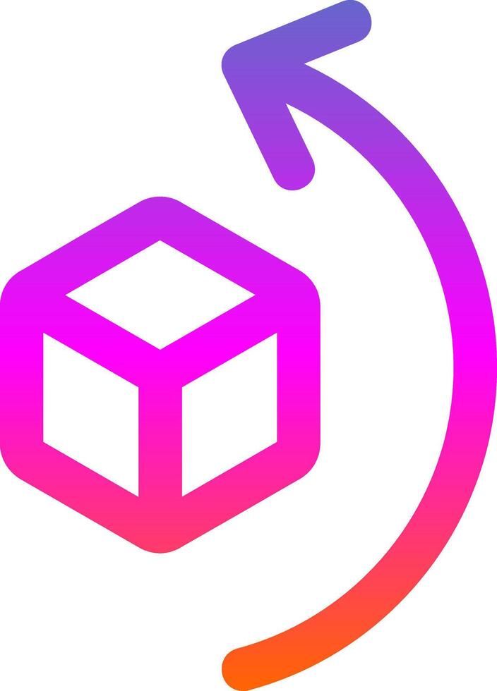 Rotate left Line Gradient Icon 39231584 Vector Art at Vecteezy