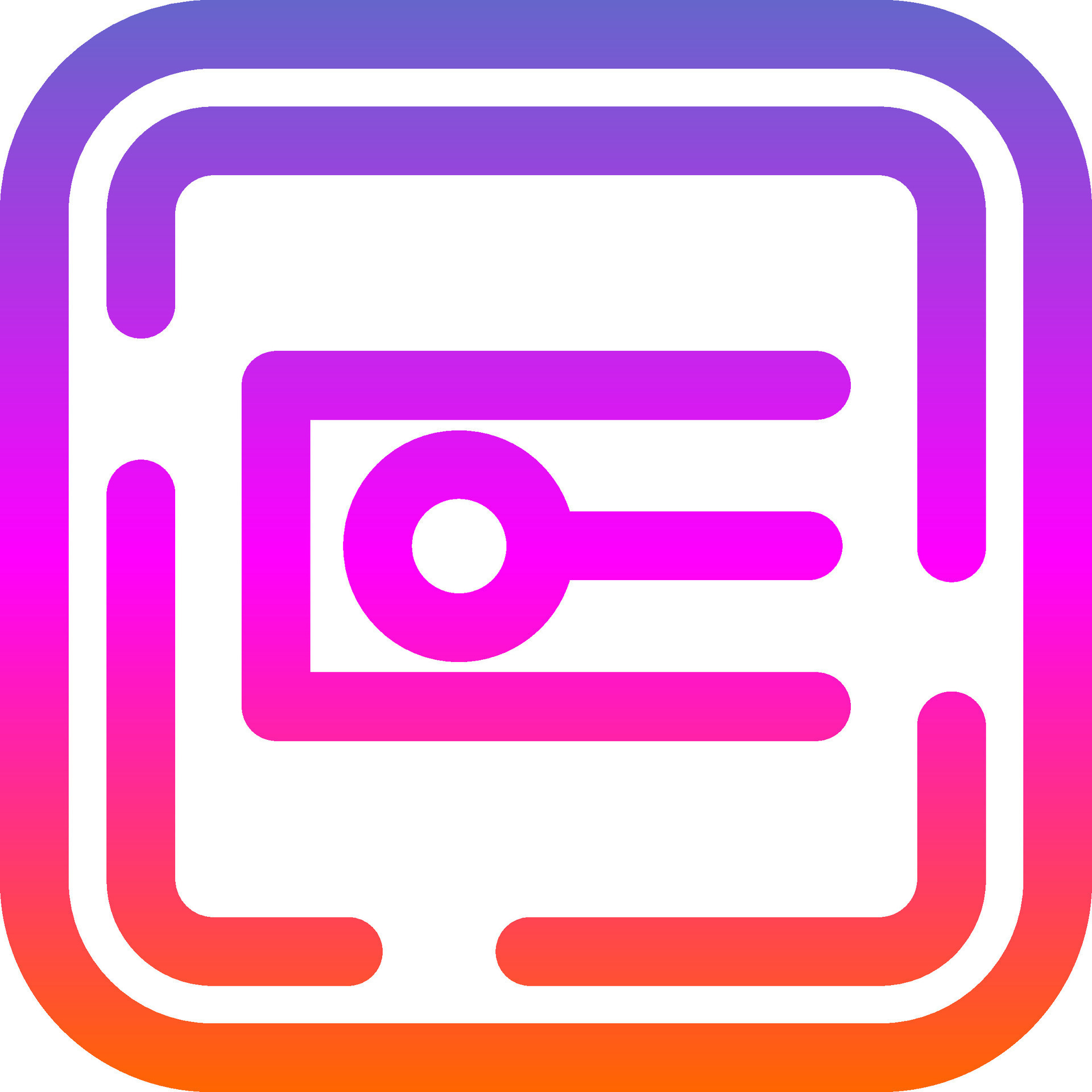 Endpoint Line Gradient Icon 39232250 Vector Art at Vecteezy