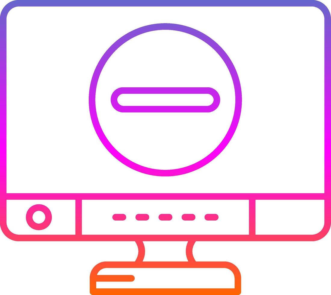 Remove Line Gradient Icon 39233265 Vector Art At Vecteezy