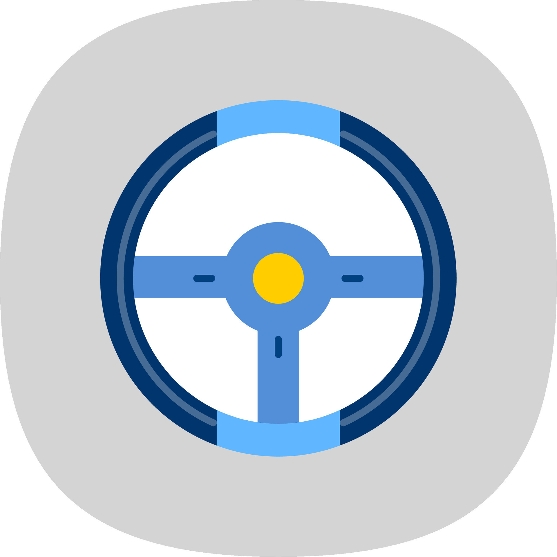 Steering Wheel Flat Curve Icon 39234101 Vector Art at Vecteezy