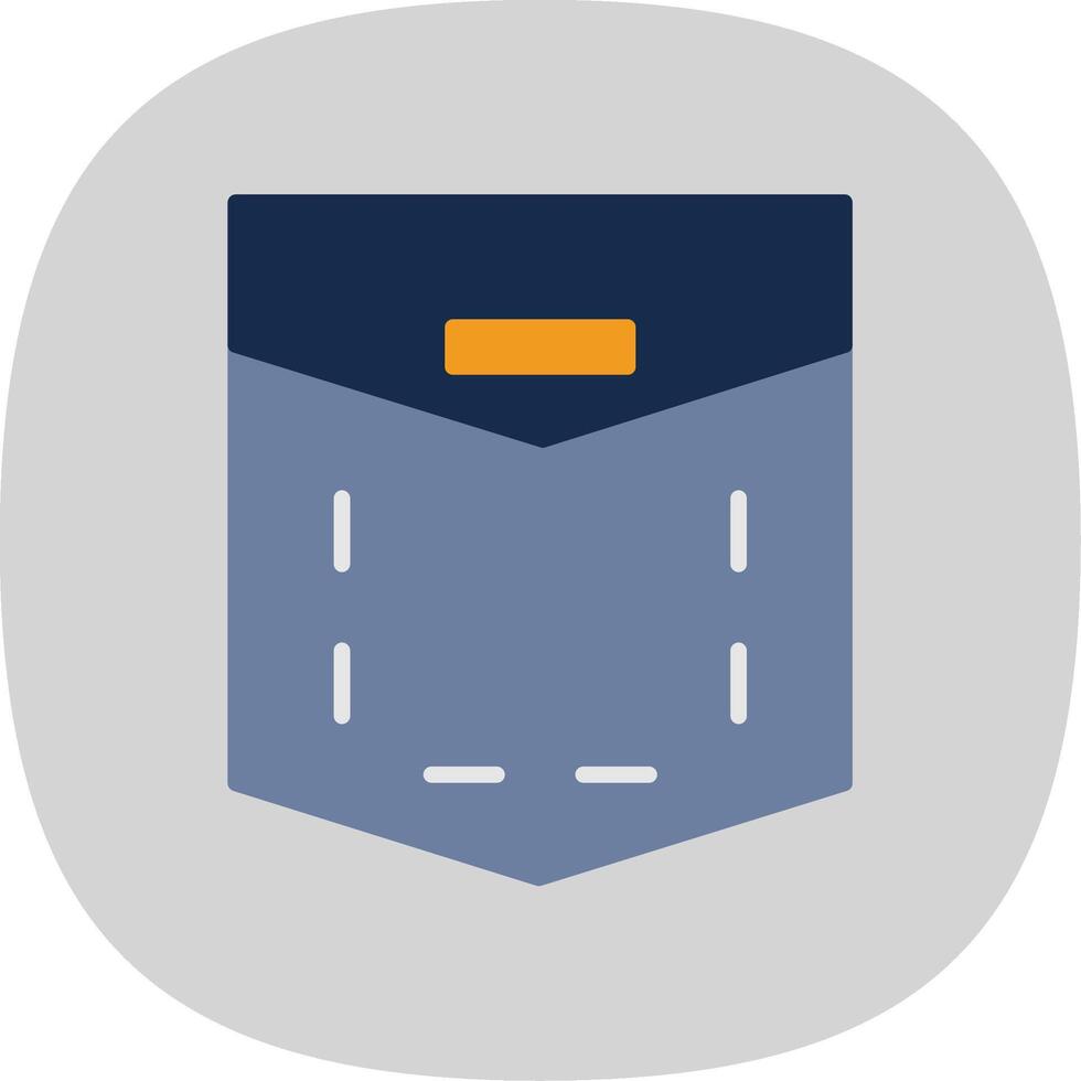 Pocket Flat Curve Icon 39234788 Vector Art At Vecteezy