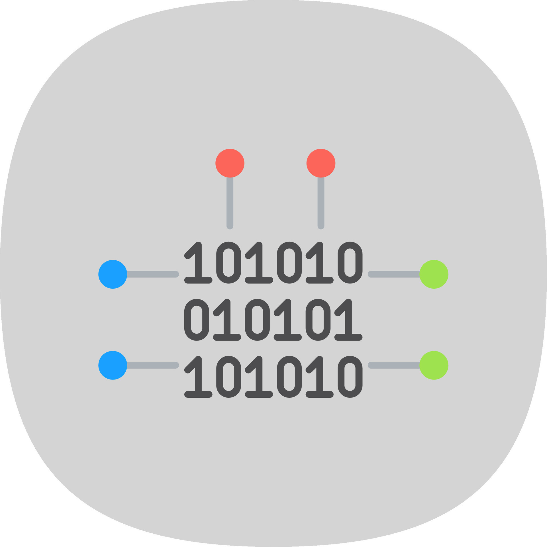 Binary Code Flat Curve Icon 39237436 Vector Art at Vecteezy