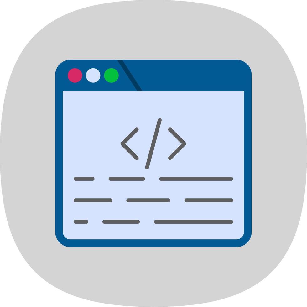 Coding Flat Curve Icon 39237502 Vector Art at Vecteezy