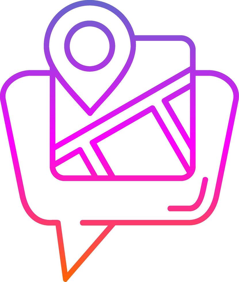 Map location Line Gradient Icon 39237784 Vector Art at Vecteezy