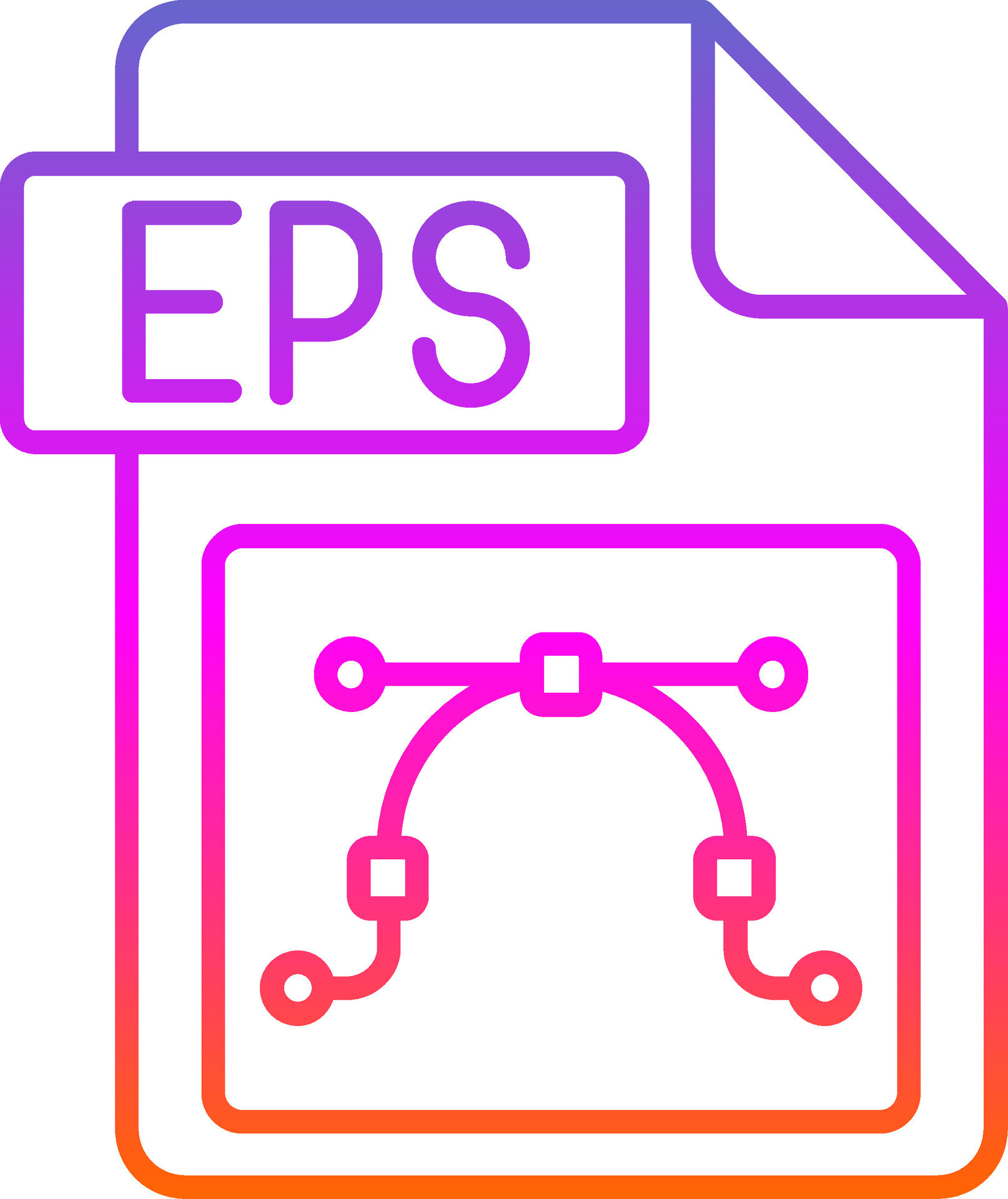 Eps File Format Line Gradient Icon 39238050 Vector Art At Vecteezy