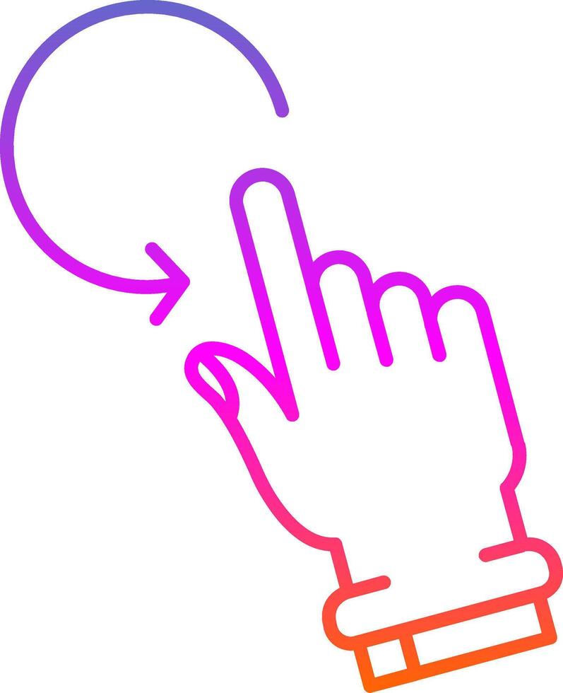 Rotate Line Gradient Icon 39238894 Vector Art At Vecteezy