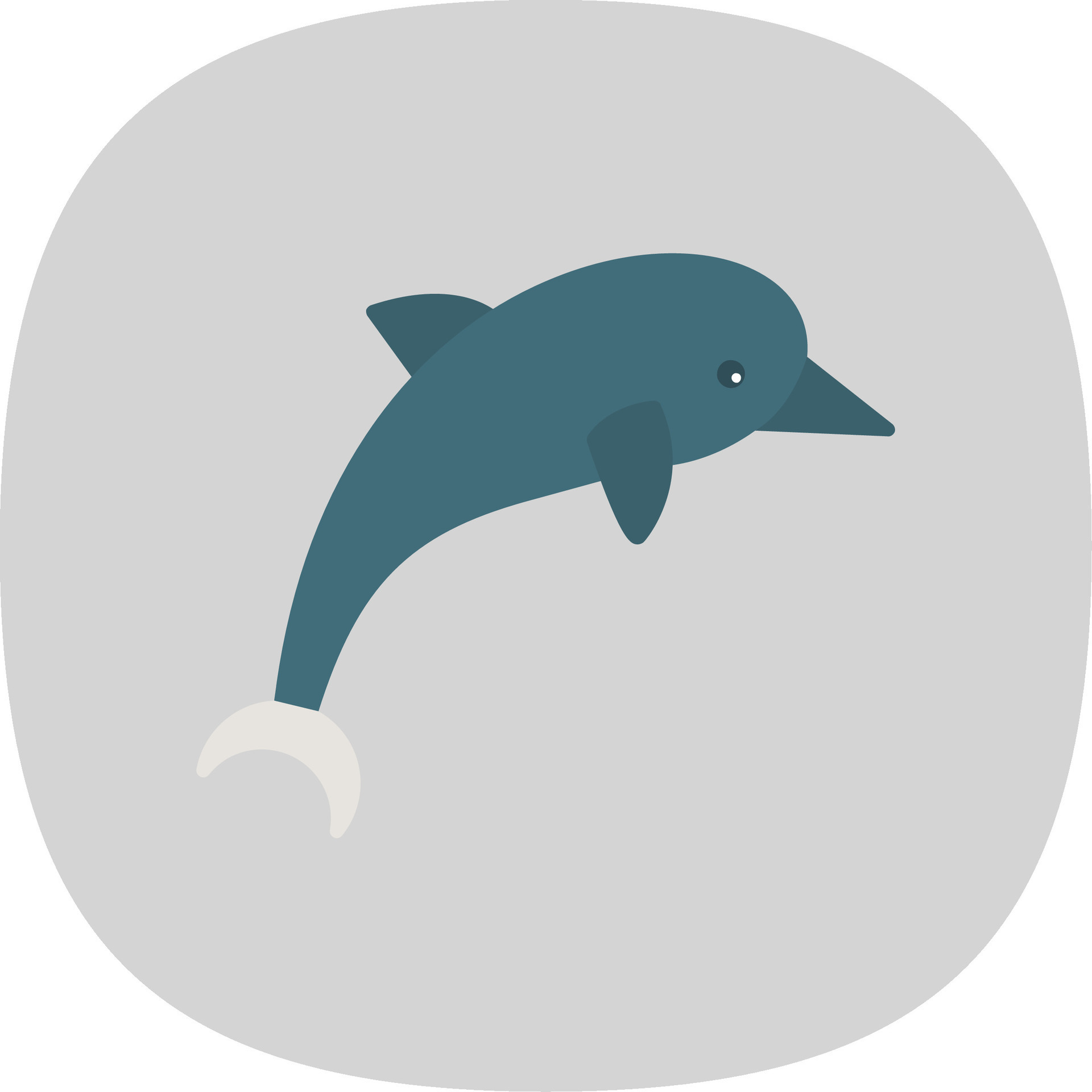 Dolphin Flat Curve Icon 39239649 Vector Art At Vecteezy