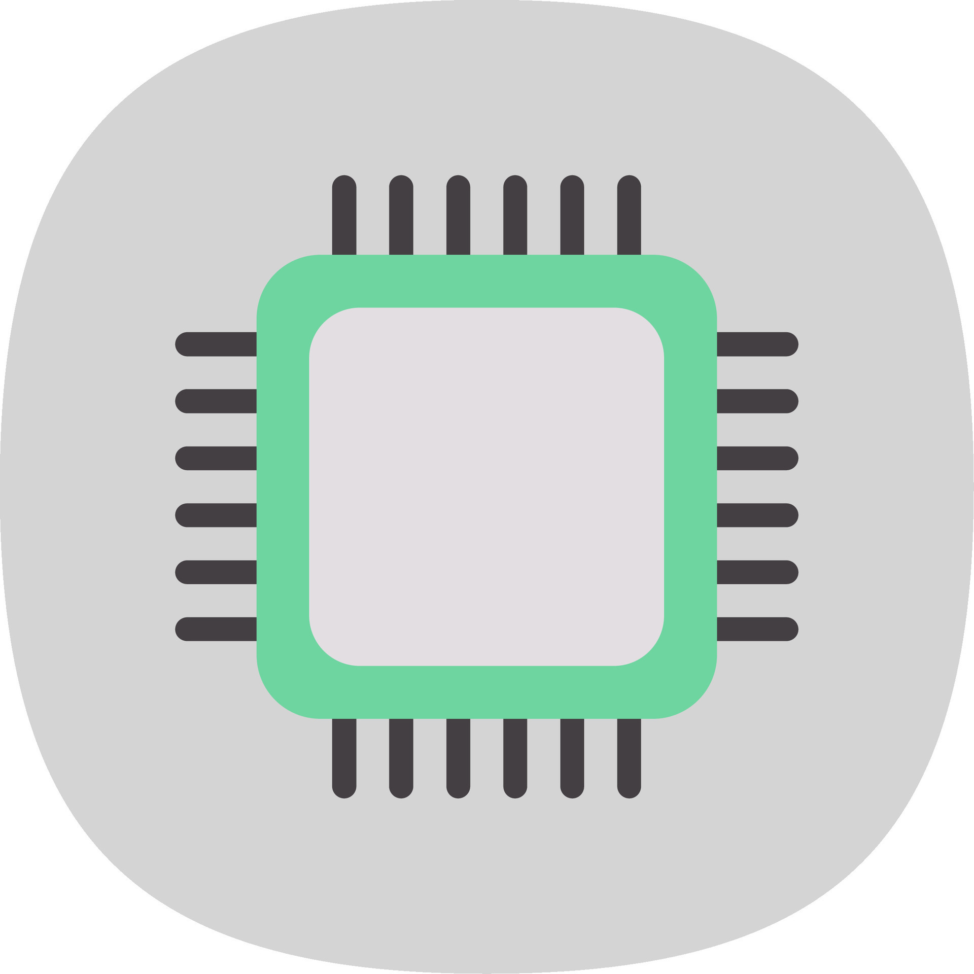 Cpu Flat Curve Icon 39240432 Vector Art At Vecteezy
