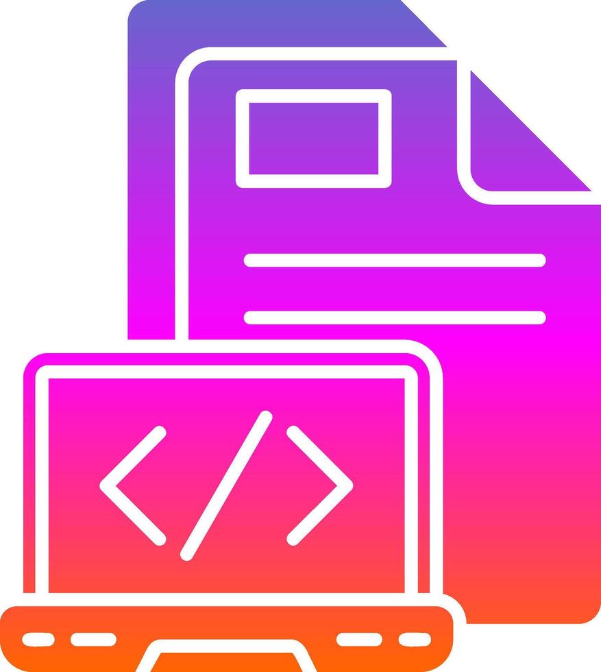 Coding Glyph Gradient Icon 39243647 Vector Art at Vecteezy