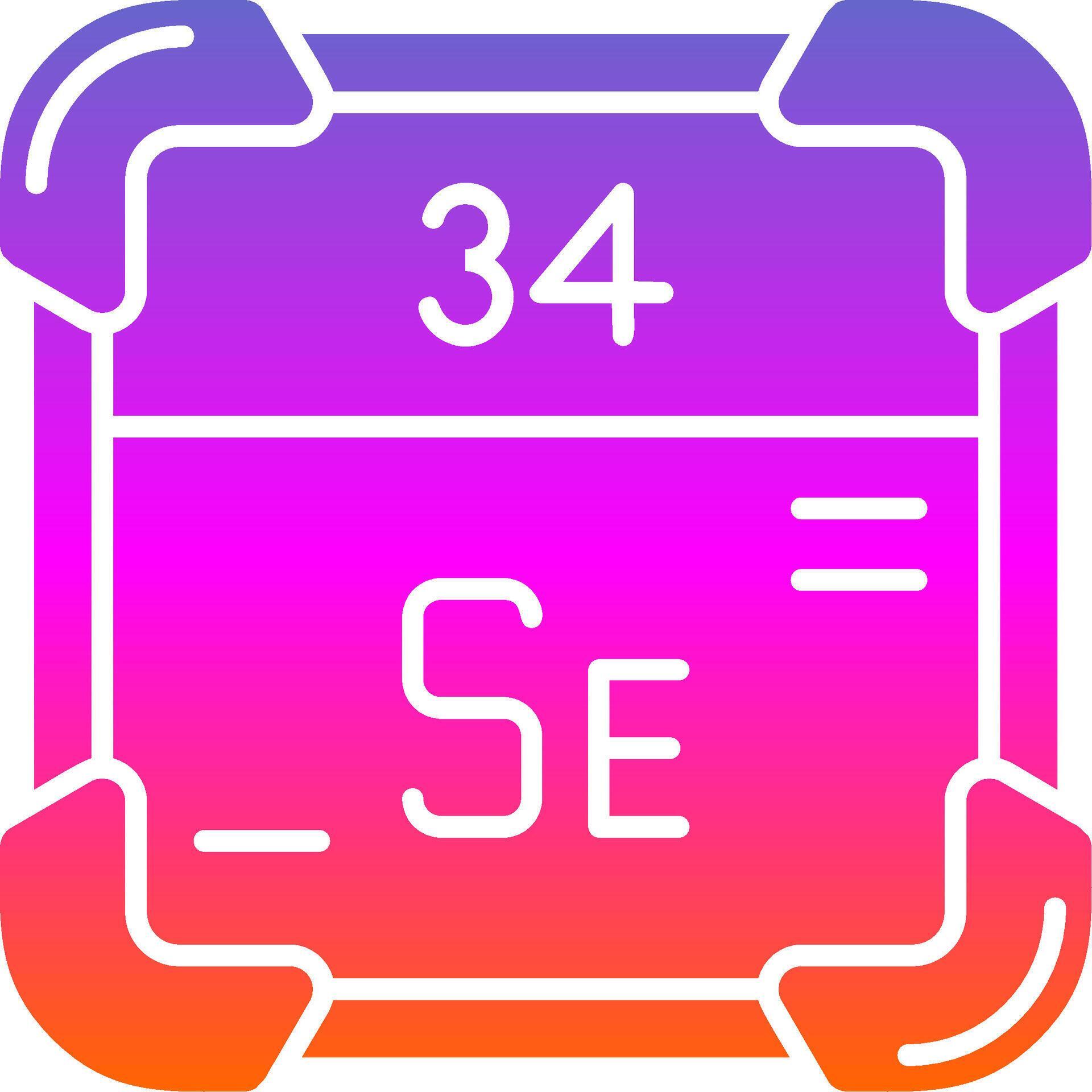 Selenium Glyph Gradient Icon 39244069 Vector Art at Vecteezy