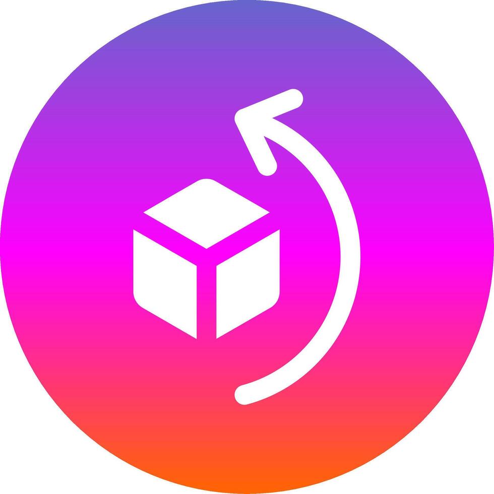 Rotate left Glyph Gradient Circle Icon 39249678 Vector Art at Vecteezy