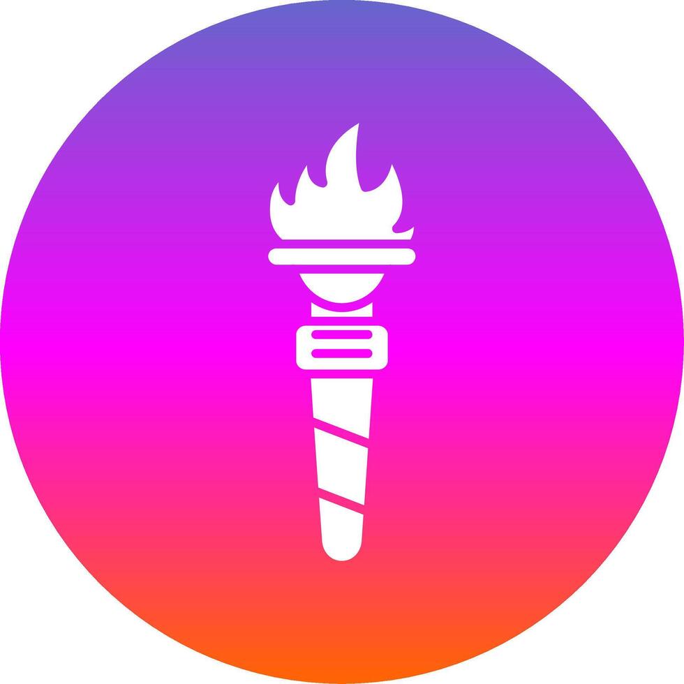 Torch Glyph Gradient Circle Icon 39254477 Vector Art at Vecteezy