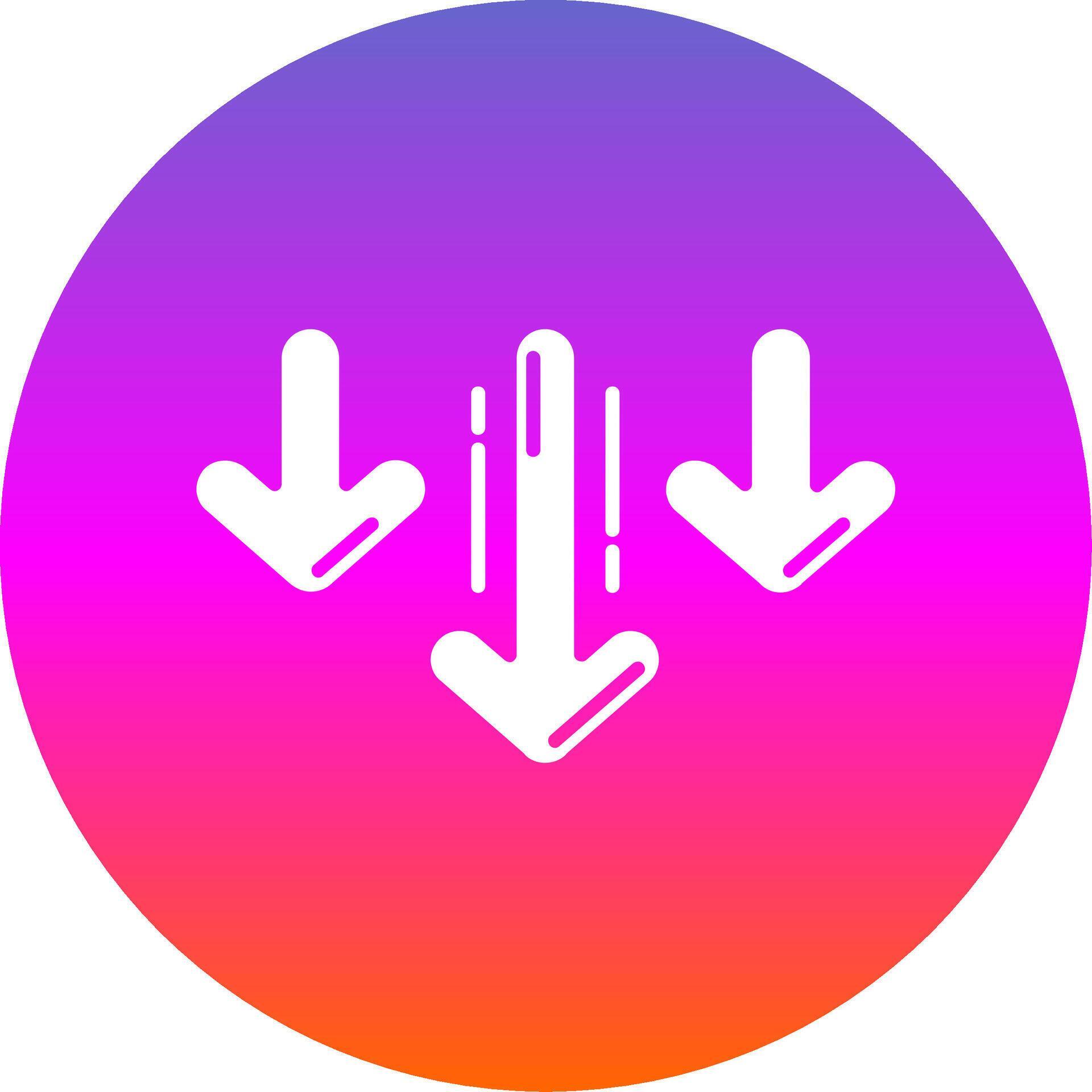 Decrease Glyph Gradient Circle Icon 39255746 Vector Art at Vecteezy