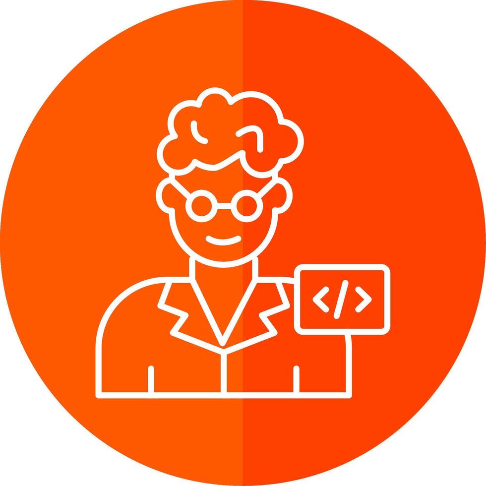 Programmer Line Red Circle Icon 39256670 Vector Art at Vecteezy