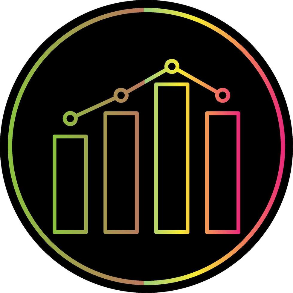 Graph Line Gradient Due Color Icon 39260939 Vector Art At Vecteezy