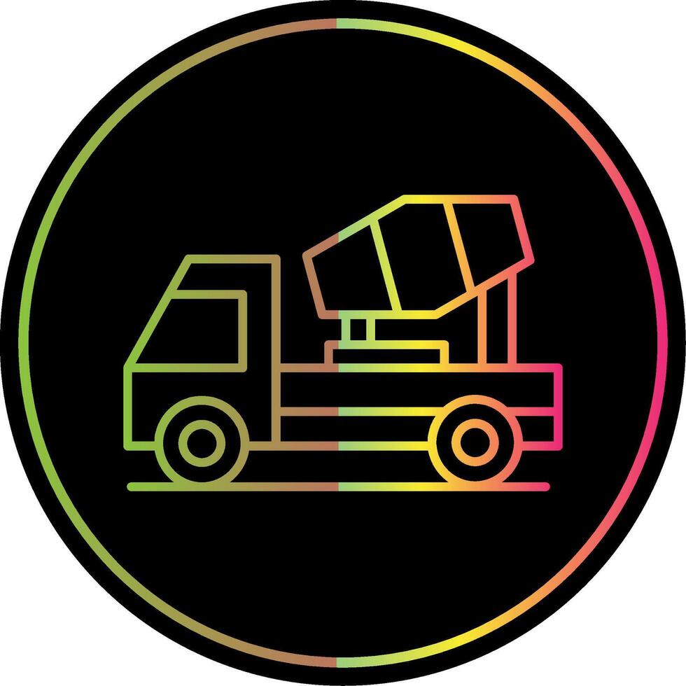 Concrete Mixer Line Gradient Due Color Icon 39261134 Vector Art At Vecteezy