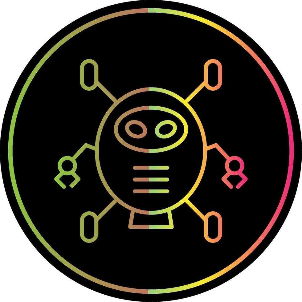 Robotics Line Gradient Due Color Icon 39261368 Vector Art At Vecteezy
