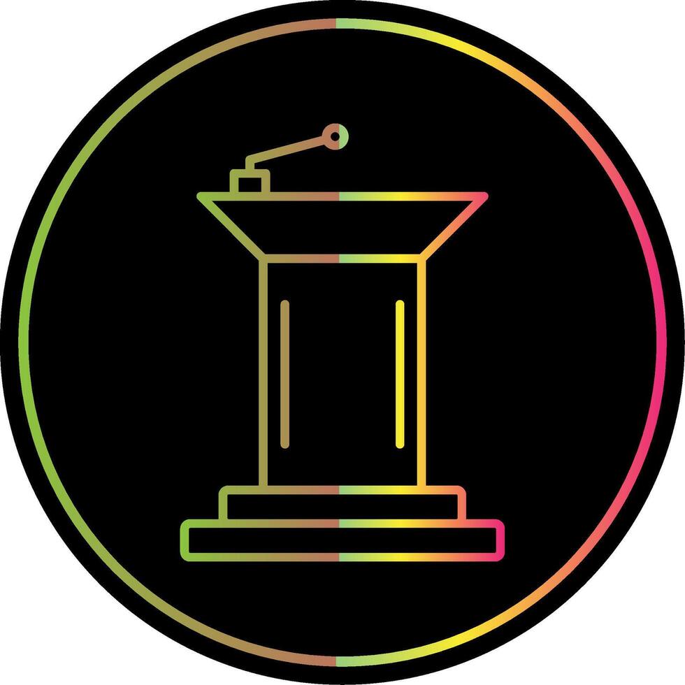 Podium Line Gradient Due Color Icon 39261551 Vector Art at Vecteezy