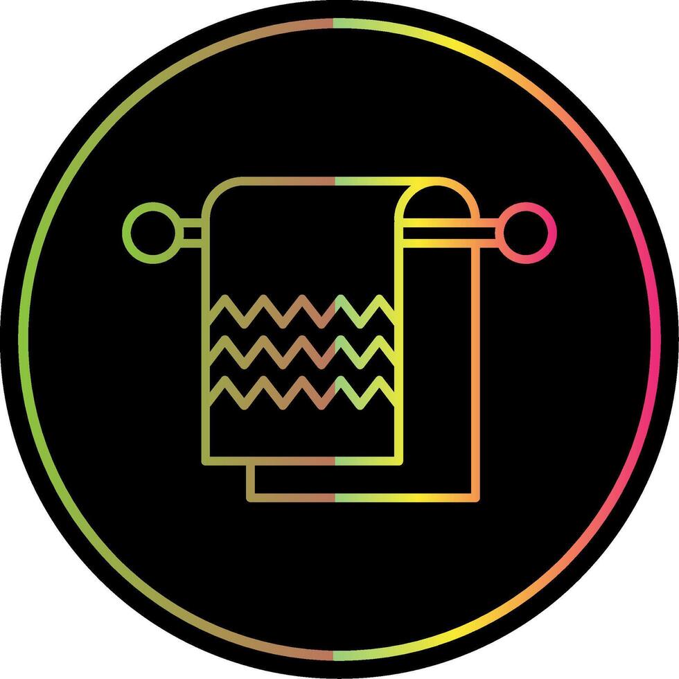 Towel Line Gradient Due Color Icon 39262458 Vector Art at Vecteezy