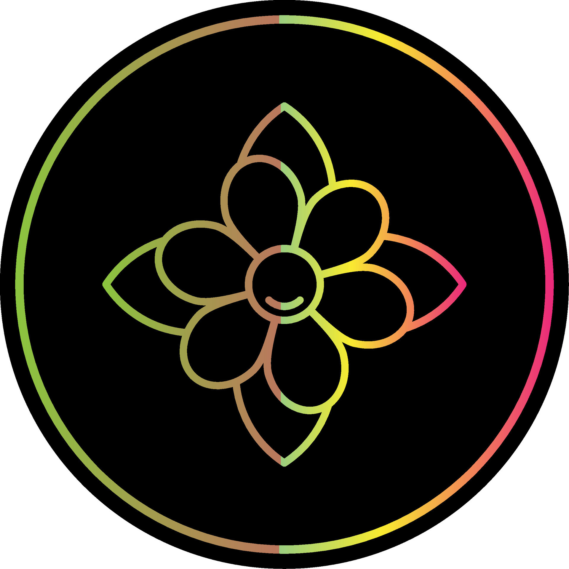 Carnation Line Gradient Due Color Icon 39262863 Vector Art At Vecteezy