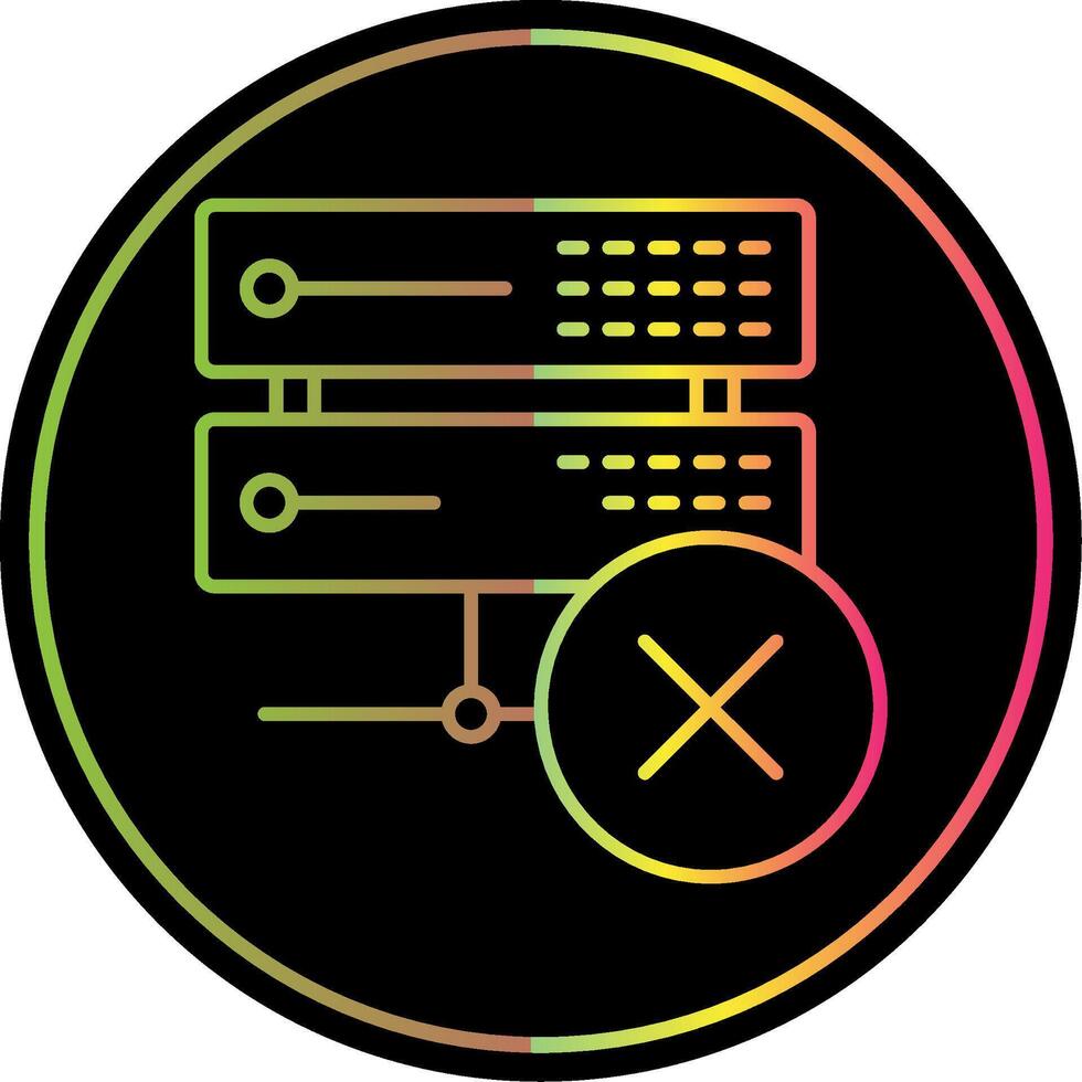 Delete Data Line Gradient Due Color Icon 39263427 Vector Art At Vecteezy