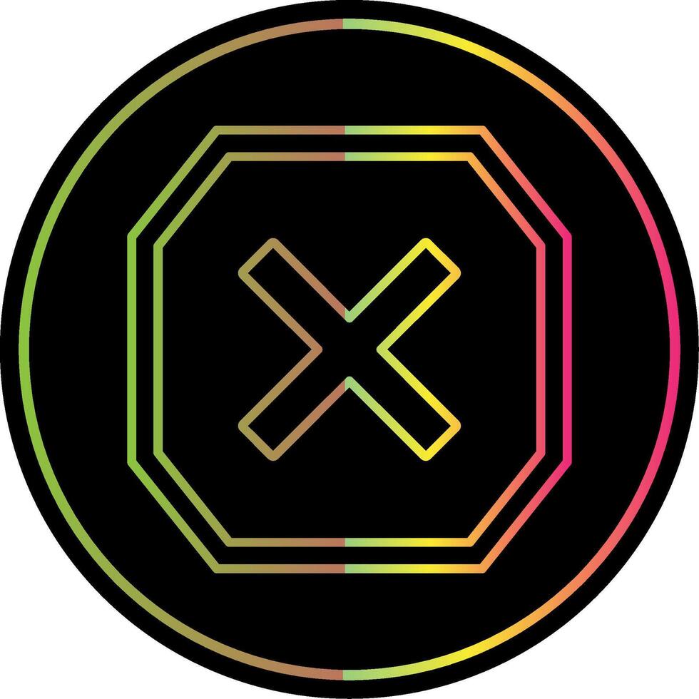 Cross Line Gradient Due Color Icon 39263671 Vector Art at Vecteezy