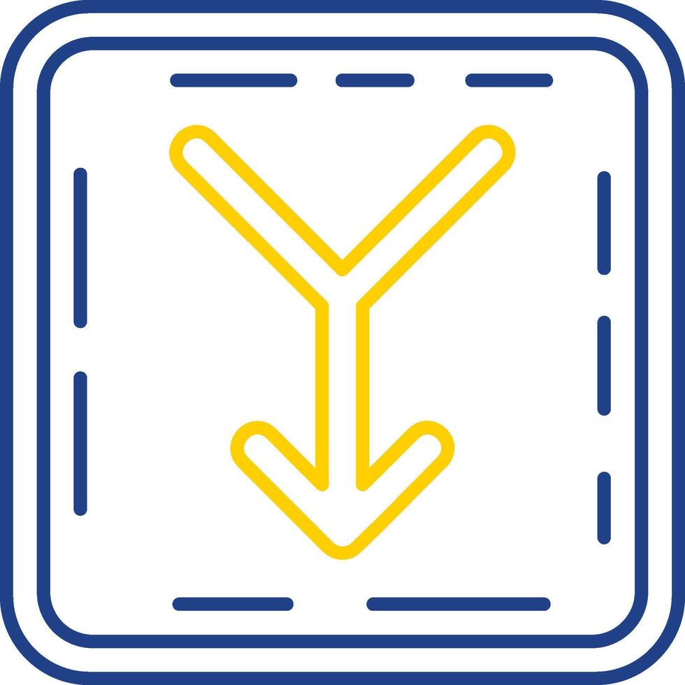 Merge Line Two Color Icon 39264015 Vector Art At Vecteezy