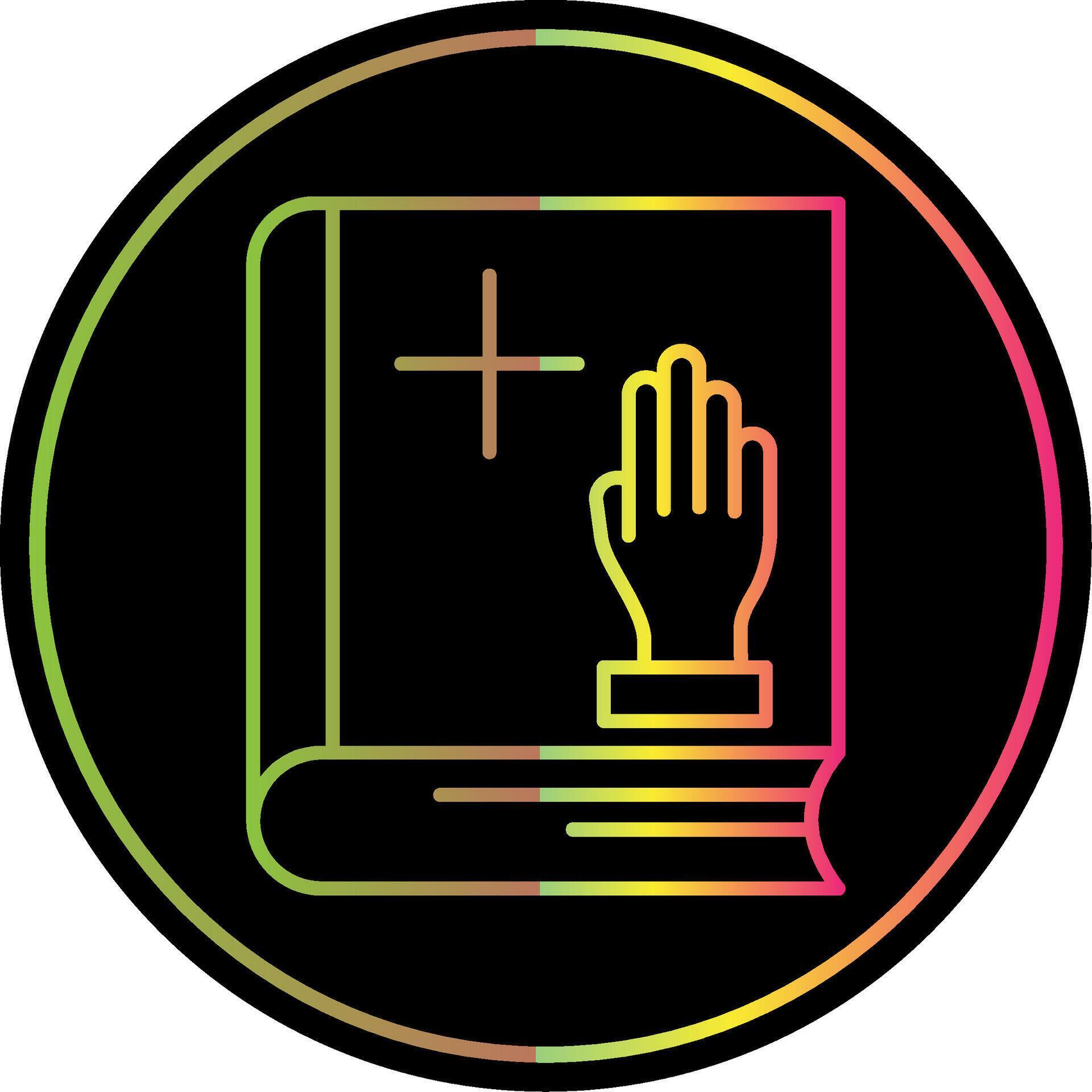 Oath Line Gradient Due Color Icon 39264806 Vector Art at Vecteezy