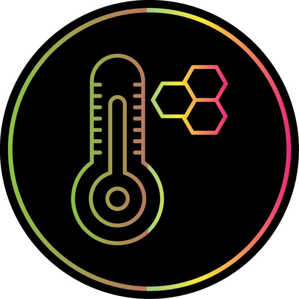 Thermometer Line Gradient Due Color Icon 39265150 Vector Art At Vecteezy