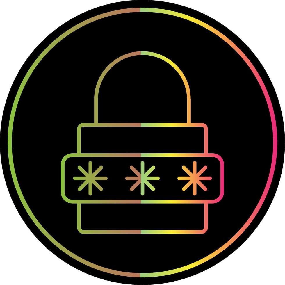 Password Line Gradient Due Color Icon 39266825 Vector Art At Vecteezy
