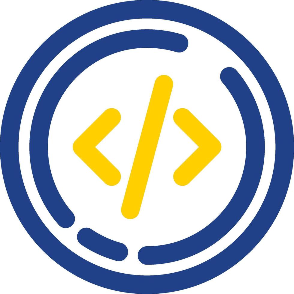 Code Line Two Color Icon 39266952 Vector Art at Vecteezy