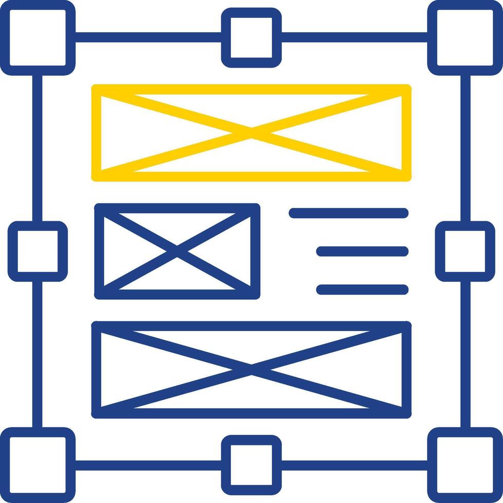 Layout Line Two Color Icon 39269160 Vector Art at Vecteezy