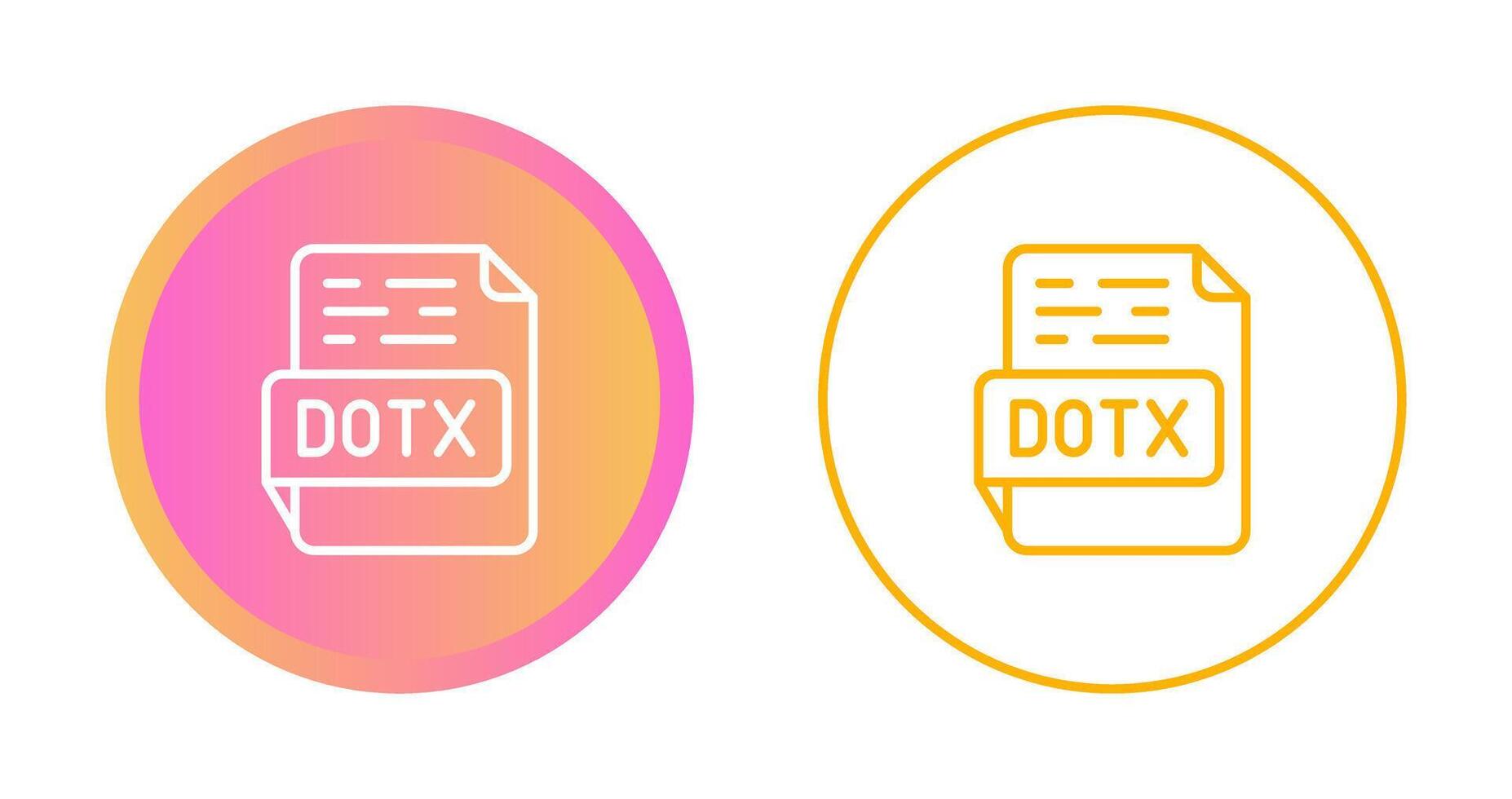 DOTX Vector Icon 39275803 Vector Art at Vecteezy