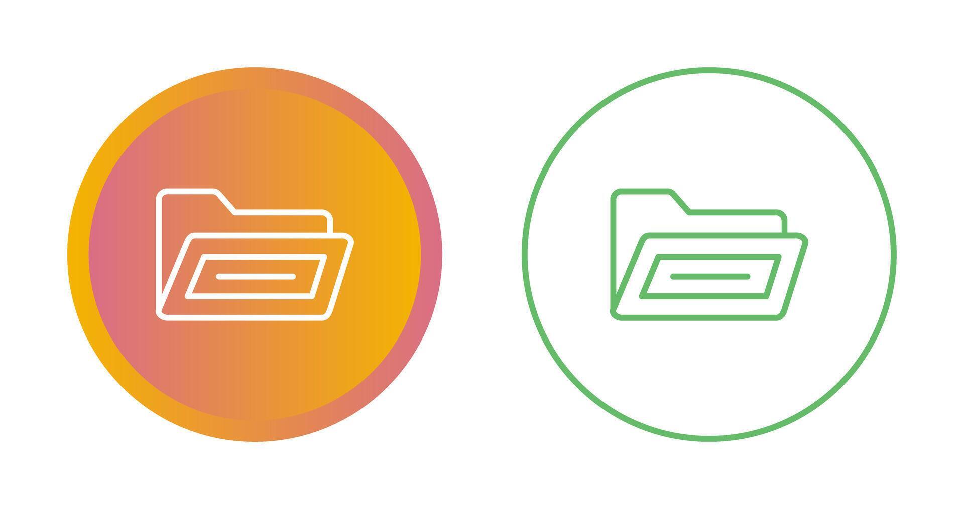Open File Folder Vector Icon 39279708 Vector Art at Vecteezy