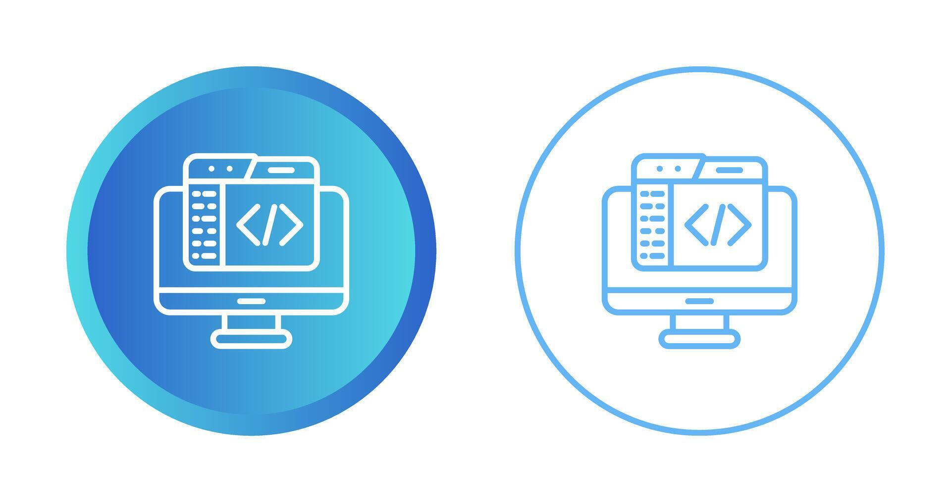 Code Editor Vector Icon 39285652 Vector Art at Vecteezy