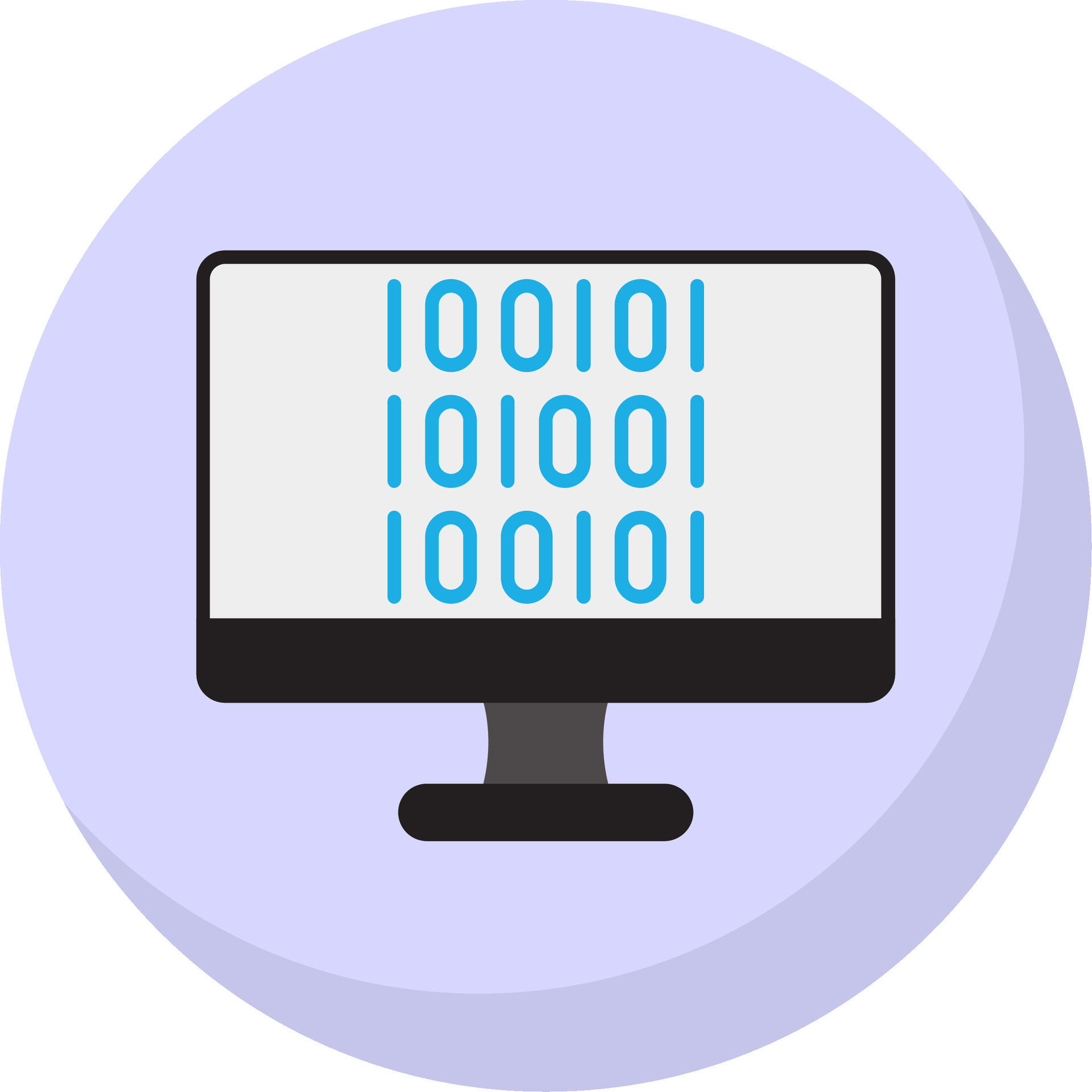 Binary Code Flat Bubble Icon 39295231 Vector Art at Vecteezy