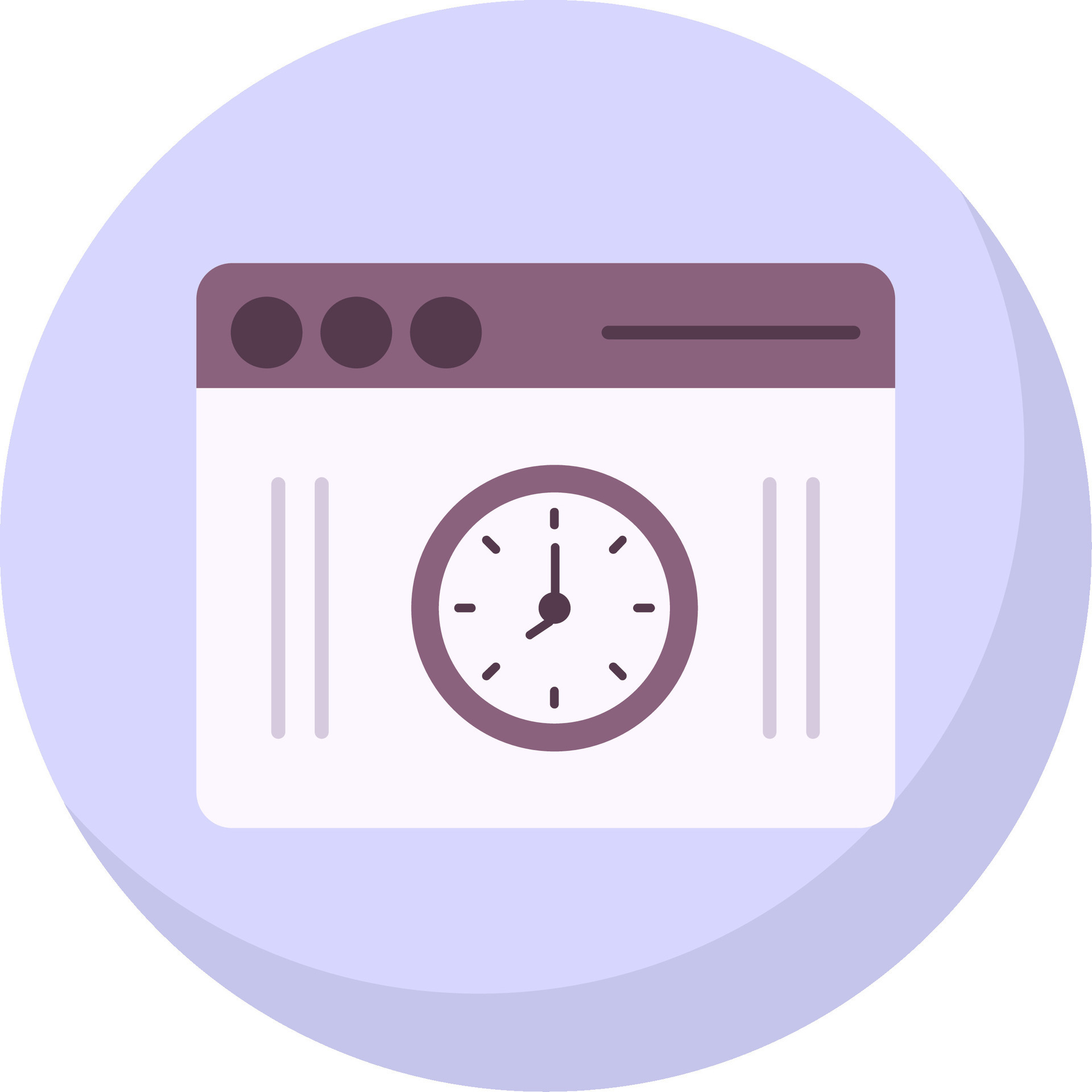 Clock Flat Bubble Icon 39296847 Vector Art at Vecteezy
