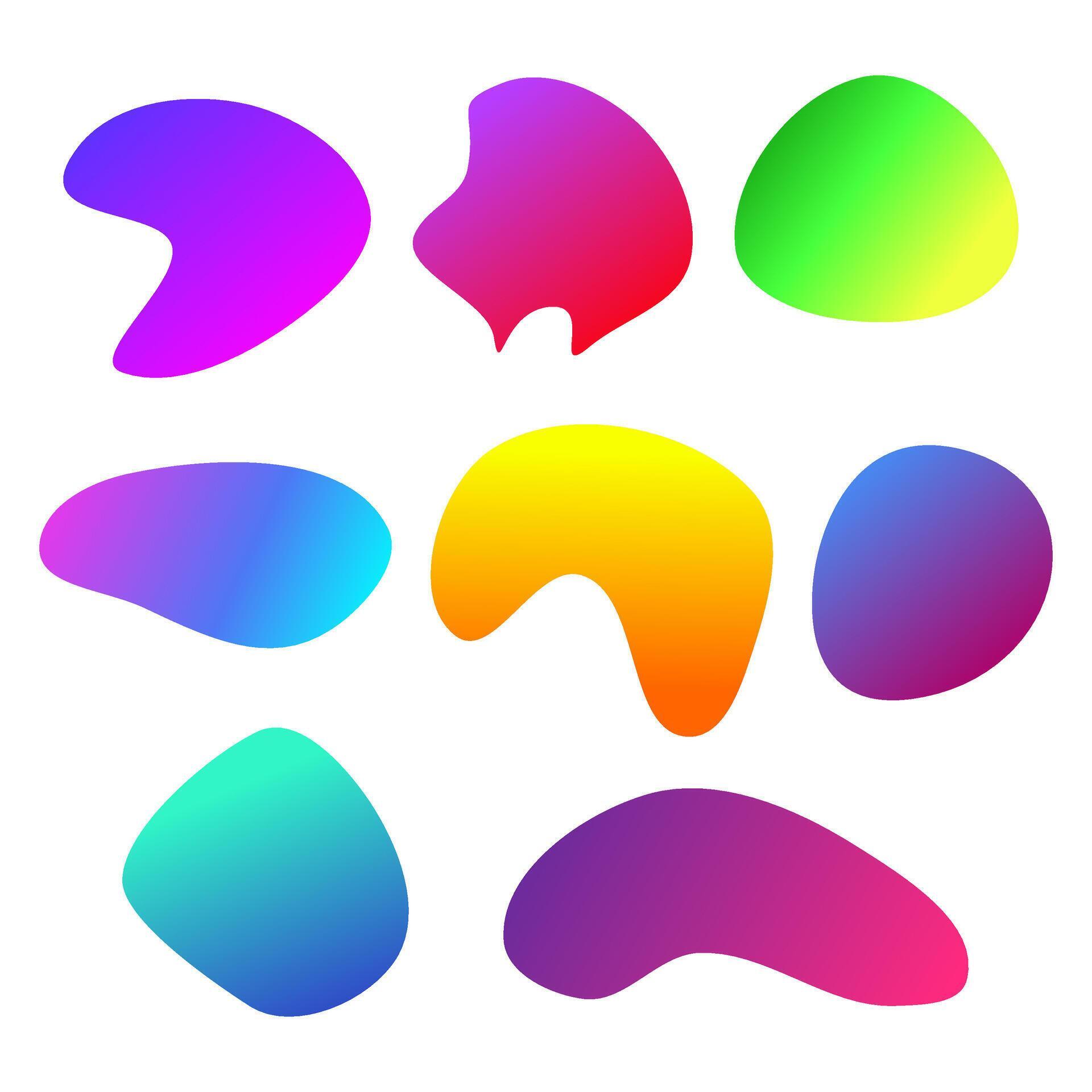 Set of futuristic blob gradient vector. 39301122 Vector Art at Vecteezy
