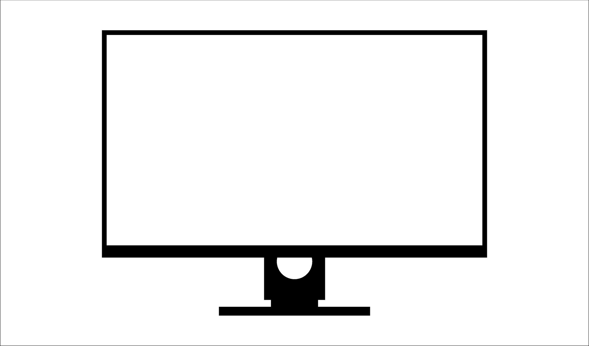 Simple Gaming Monitor computer Monitor mockup, computer monitor frame ...