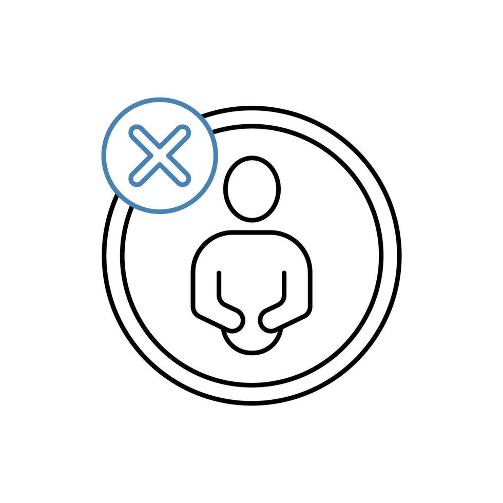 delete concept line icon. Simple element illustration. delete concept ... delete concept line icon. Simple element illustration. delete concept ...