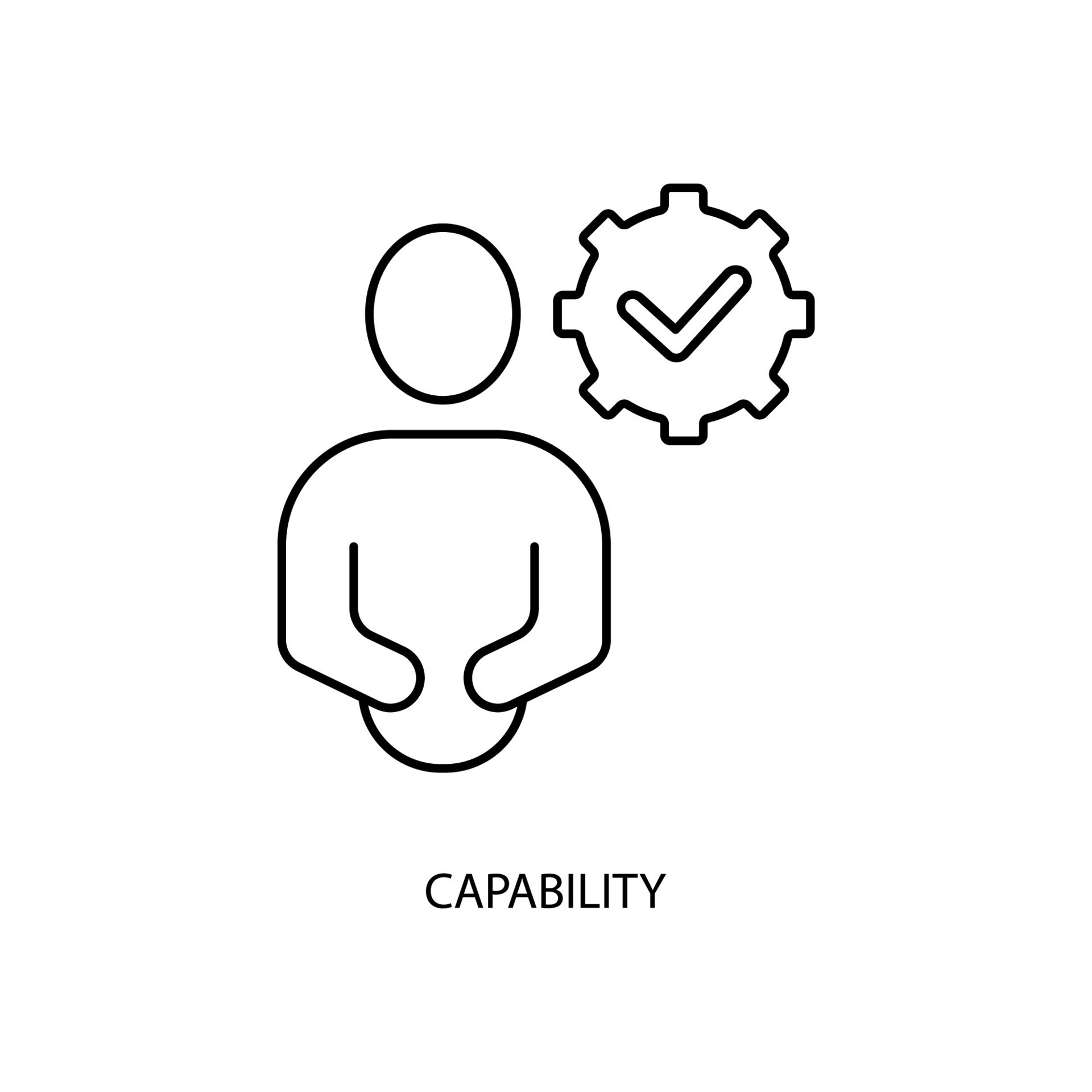 Capability Concept Line Icon Simple Element Illustration Capability Concept Outline Symbol