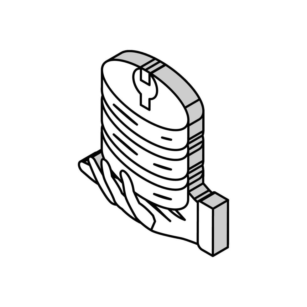 server maintenance database isometric icon vector illustration 39304234 ...