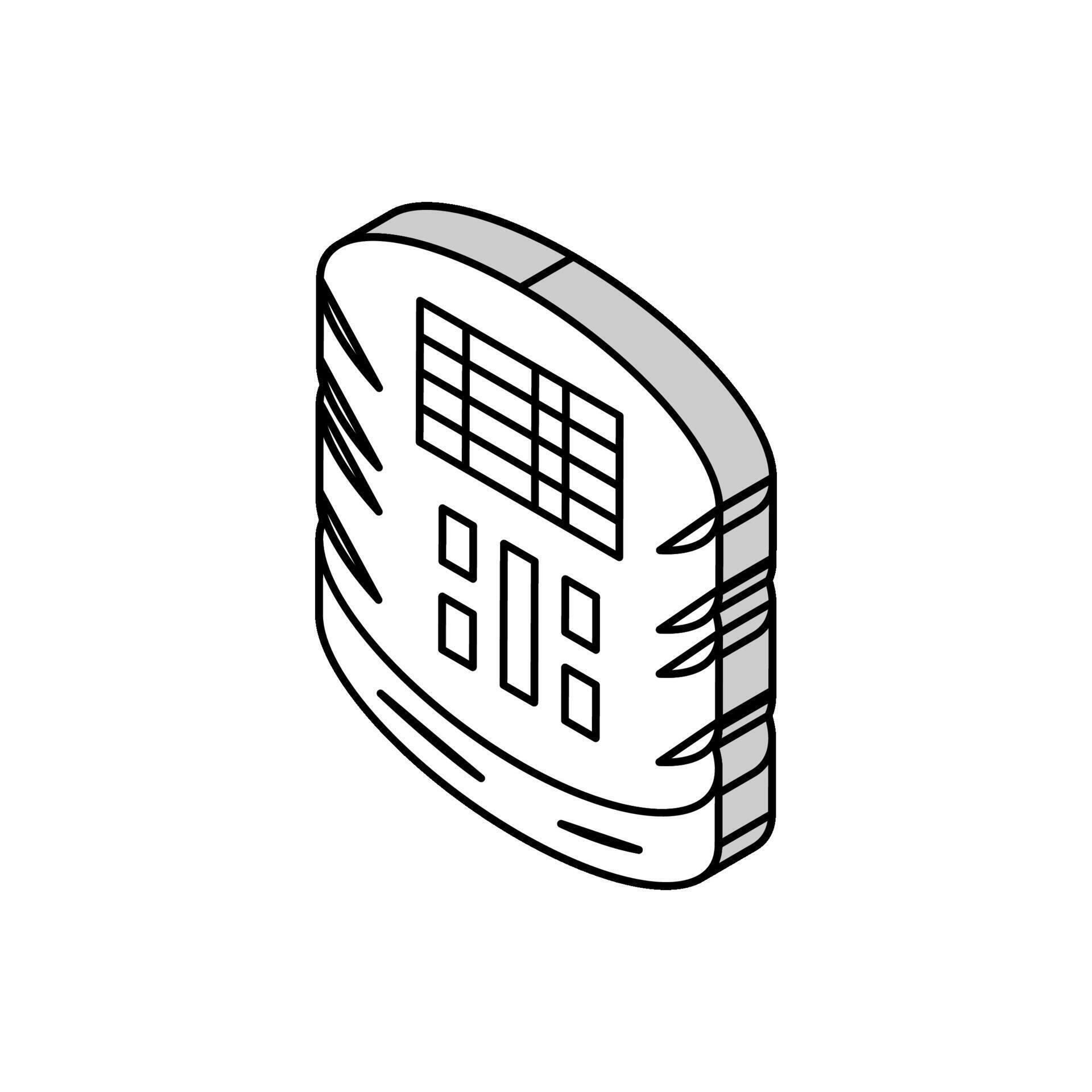 sql query database isometric icon vector illustration 39304295 Vector ...